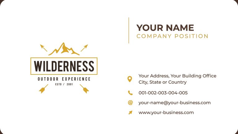 Wilderness to Business: Unique Outdoor Adventure Business Card Ideas ...